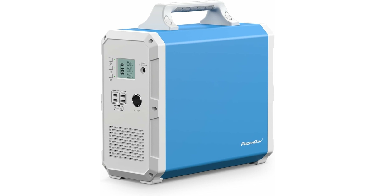 PowerOak Portable Power Station EB180, 1800Wh Solar Generator ...