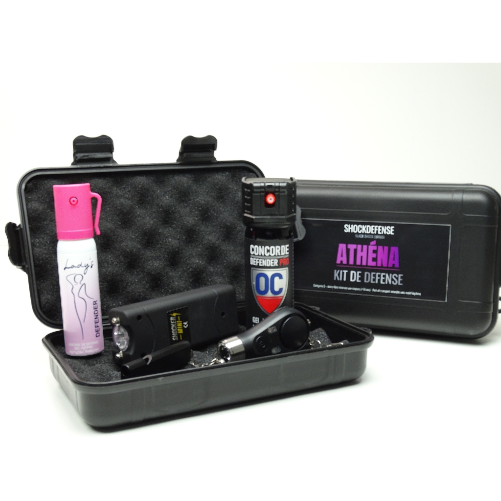 Kit Self Defense Femme Athéna : Pack Antiagression Légal