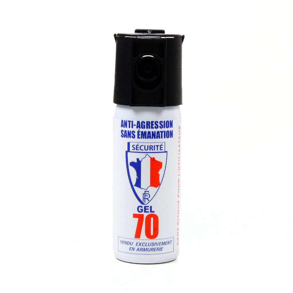 Bombe Lacrymogène Gel poivre & Gaz CS 100% légal | Livraison 48h