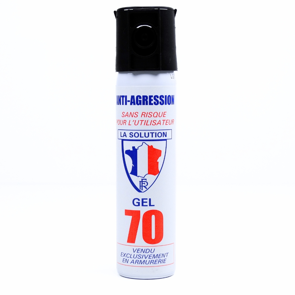 Bombe Lacrymogène Gel poivre & Gaz CS 100% légal | Livraison 48h