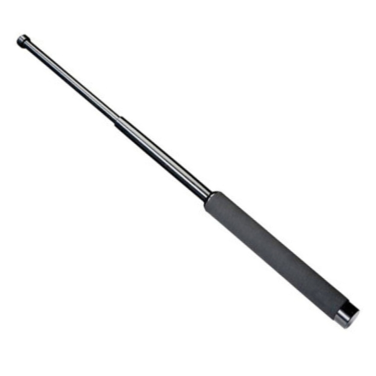Bâton de défense télescopique acier 53 cm -Manche antidérapant