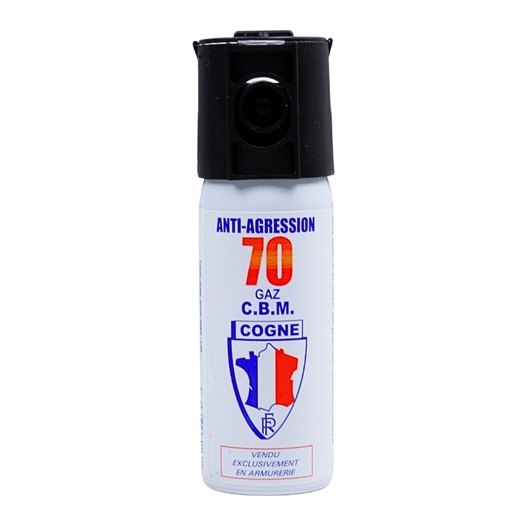 Bombe lacrymogène gaz CS 50 ml - Spray anti-agression