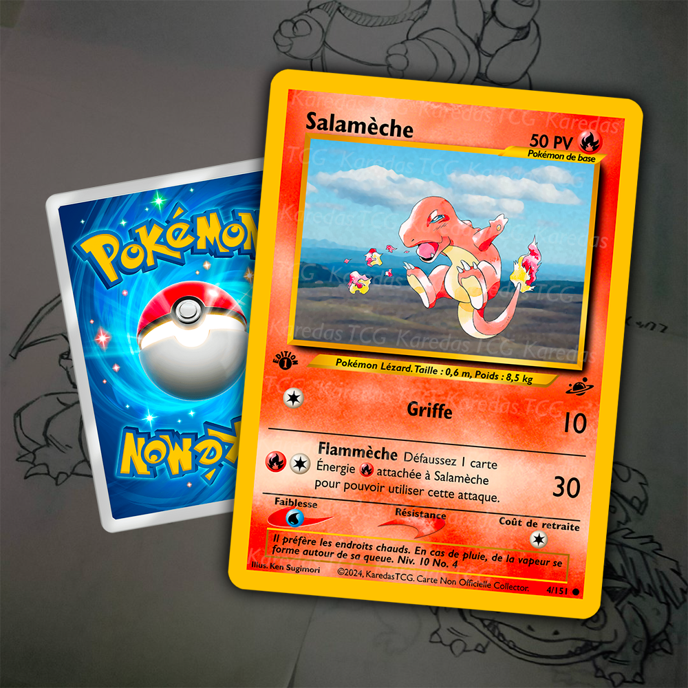 Salamèche - Carte Pokémon Personnalisée