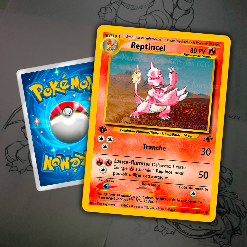 Reptincel - Carte Pokémon Personnalisée