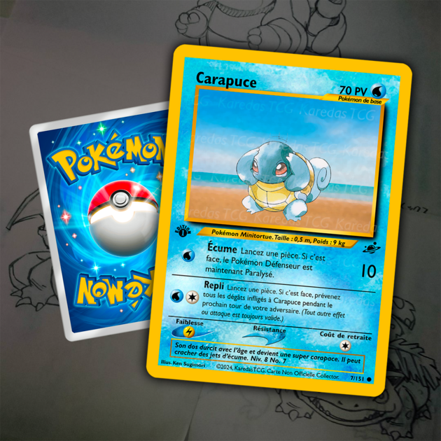 Carapuce - Carte Pokémon Personnalisée