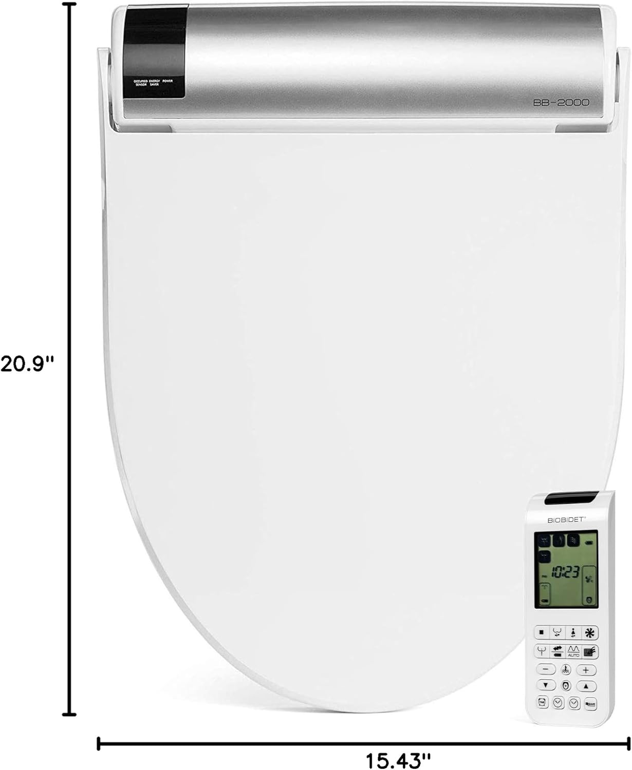 Bio Bidet BB2000 Bliss Electric Bidet Toilet Seat, Warm Water with Air ...