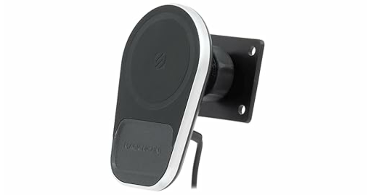 Scosche MPQ5AMPSPC MagicMount Pro Charge5 15W MagSafe Wireless Charging ...