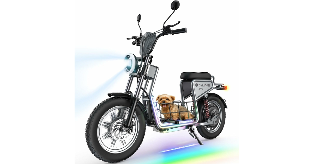 isinwheel H7Pro Electric Scooter Adults, 38 MPH Top Speed & 43 Miles ...