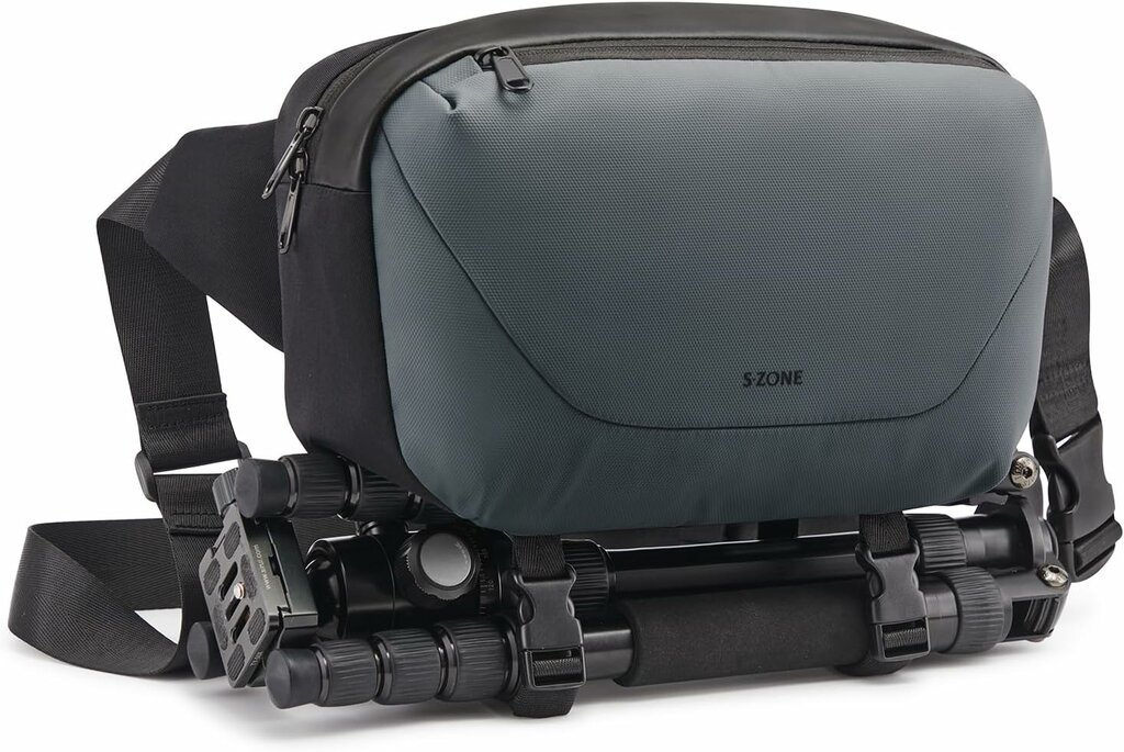 S-ZONE Camera Bags for Photographers Crossbody Camera Case with Tripod ...