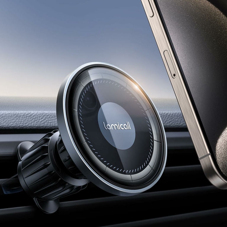 Lamicall for MagSafe Car Mount - [20X Strong Magnets] [Metal Hook ...