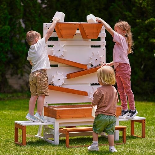 Avenlur Wooden Water Table for Kids 3 and Up - Large Water Play Table ...