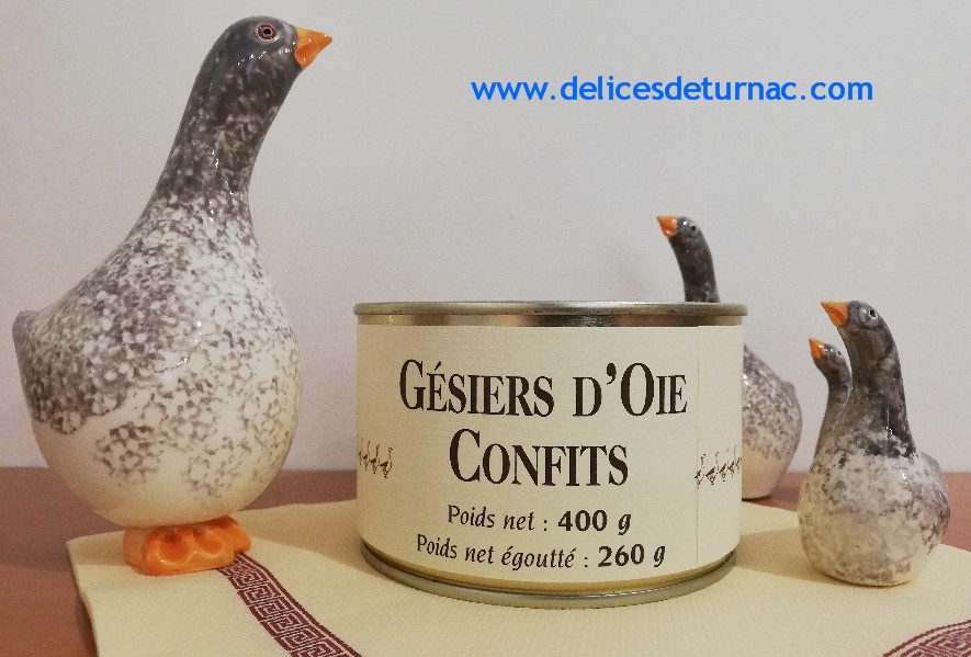 Gésiers d'Oie confits - Gésiers et Magrets - delices-de-turnac
