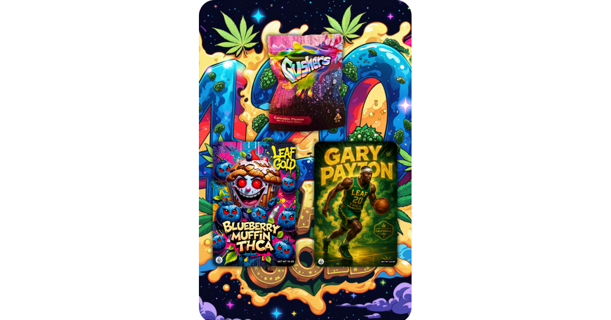Combo 30g THCA - Gushers, Gary Payton & Blueberry Muffin - NOS PACKS ...
