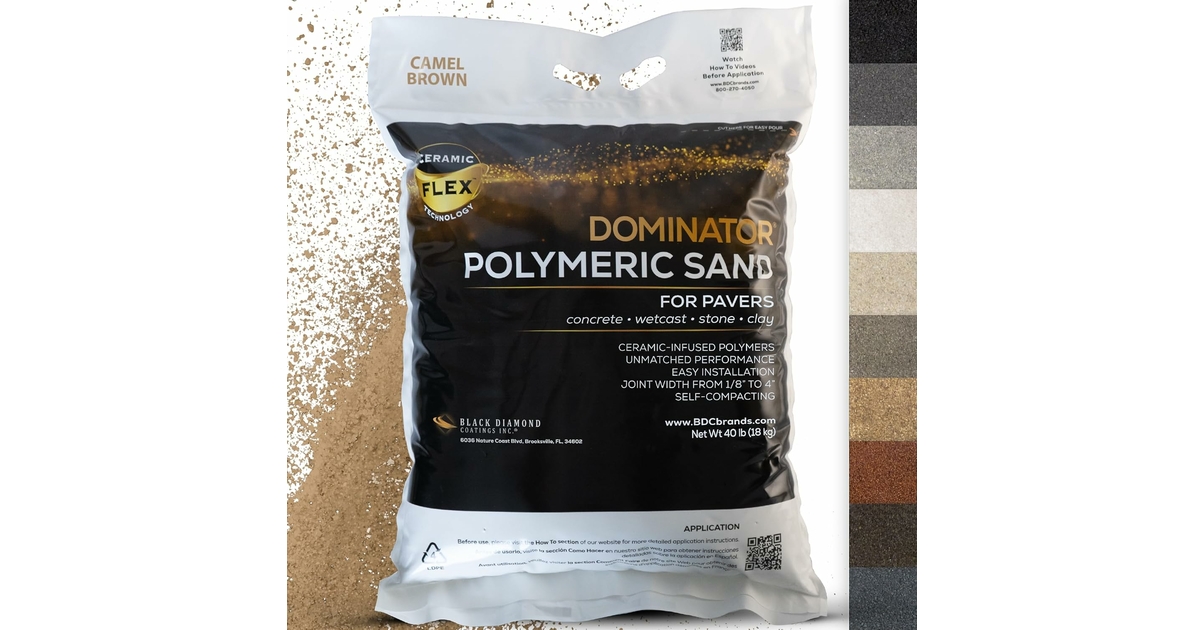 40lb DOMINATOR Camel Brown Polymeric Sand - Durable & Flexible