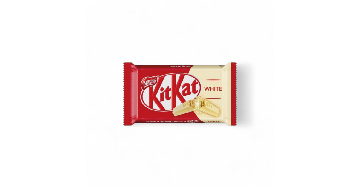Dégustez l'irrésistible KitKat Blanc - Le plaisir ultime du chocolat blanc