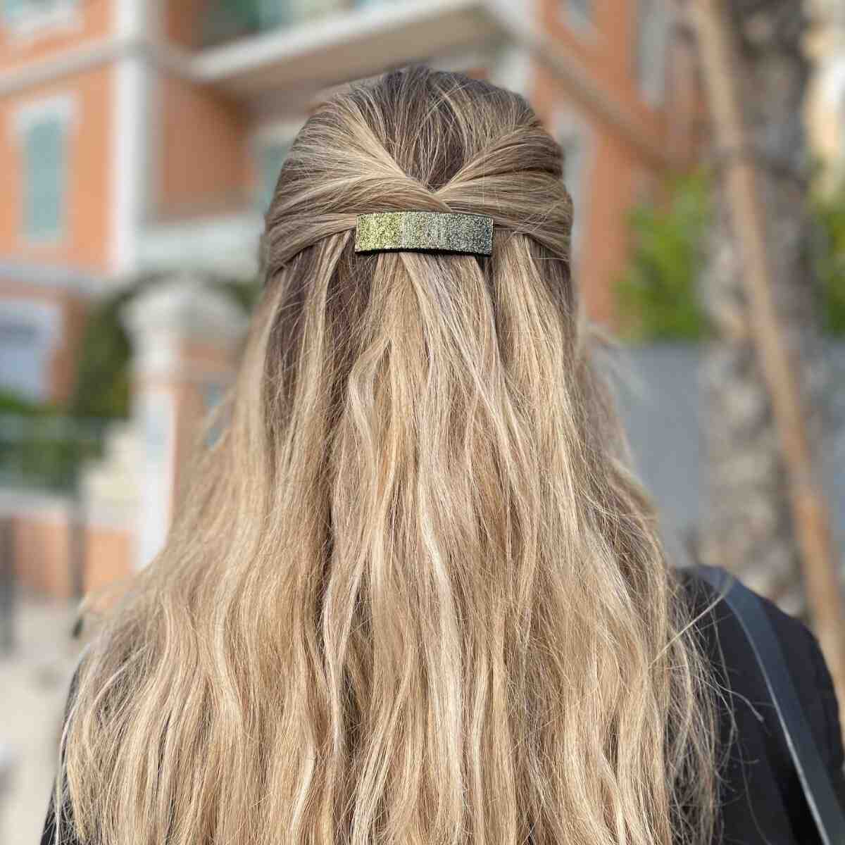 Barrette à cheveux Anne pailletée or - Barrettes Classiques FAIT MAIN ...