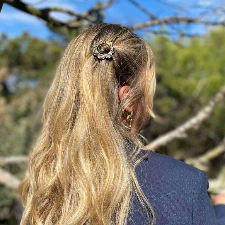 Barrette à cheveux Léopoldine Onyx - Barrettes Classiques FAIT MAIN ...