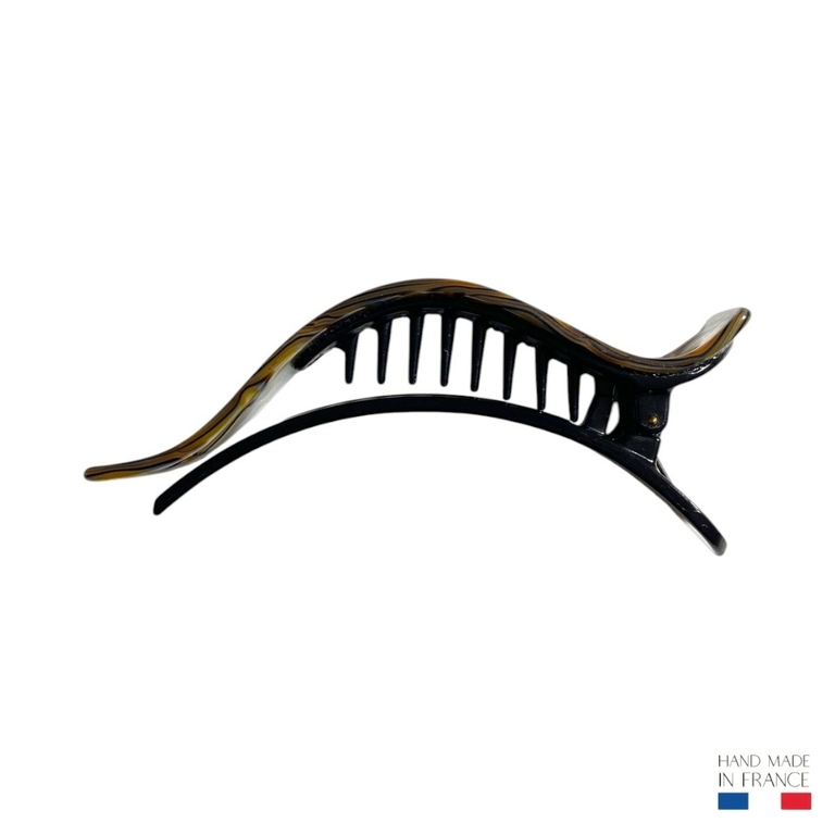 Grande Pince à cheveux pélican en acétate - Onyx - Pinces à cheveux ...