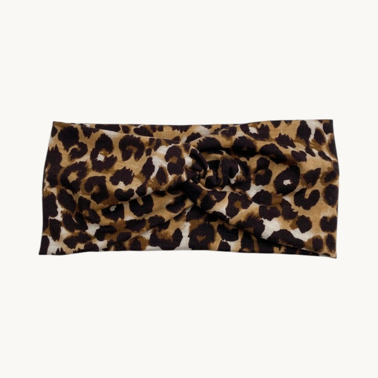 Bandeau Cheveux Brun Léopard