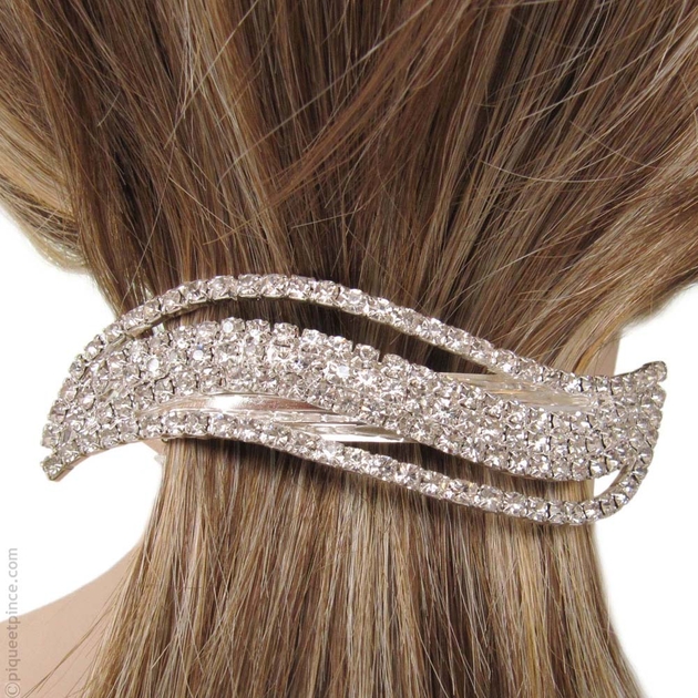 barrette cheveux - bijou de cheveux - vague