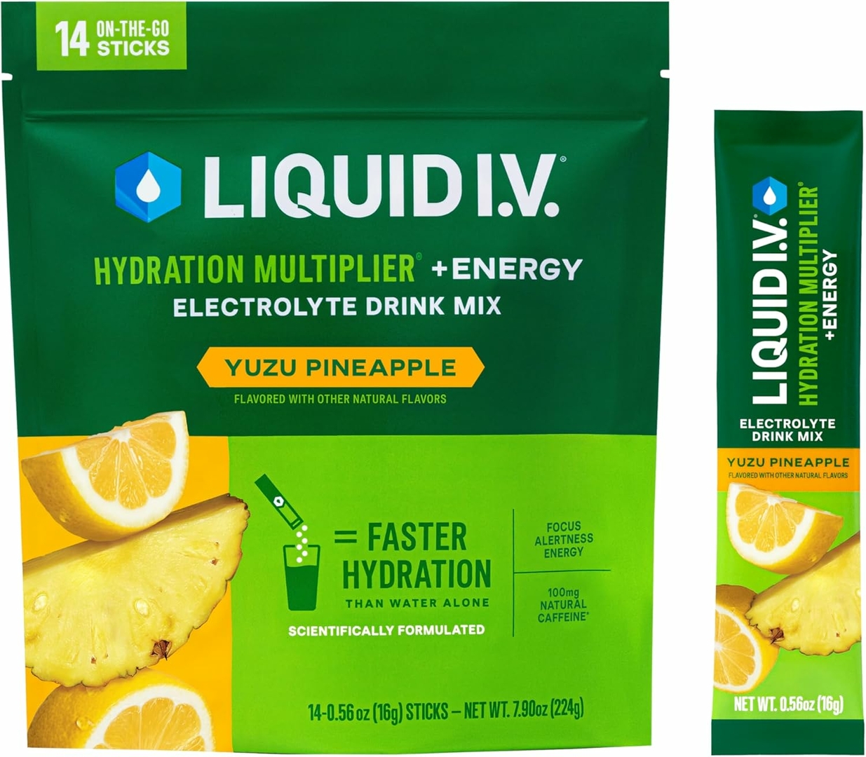 Liquid I.V.® Hydration Multiplier +Energy - Yuzu Pineapple