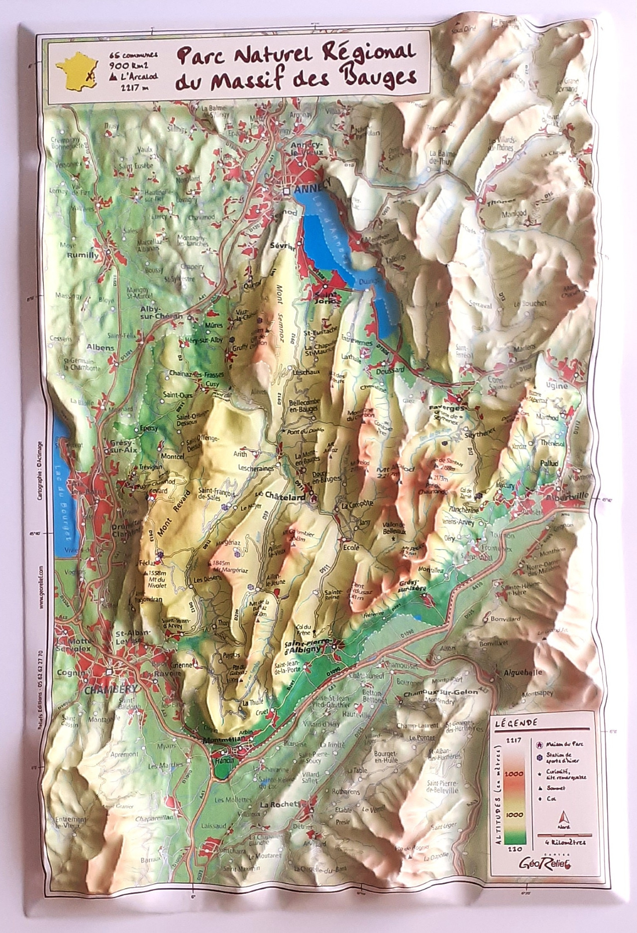 Le Massif des Alpes en relief - GéoRelief