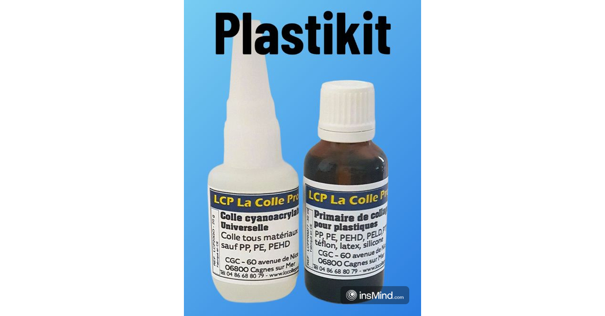 Collage polyoléfine LCP LACOLLEPRO : colle cyanoacrylate et primaire