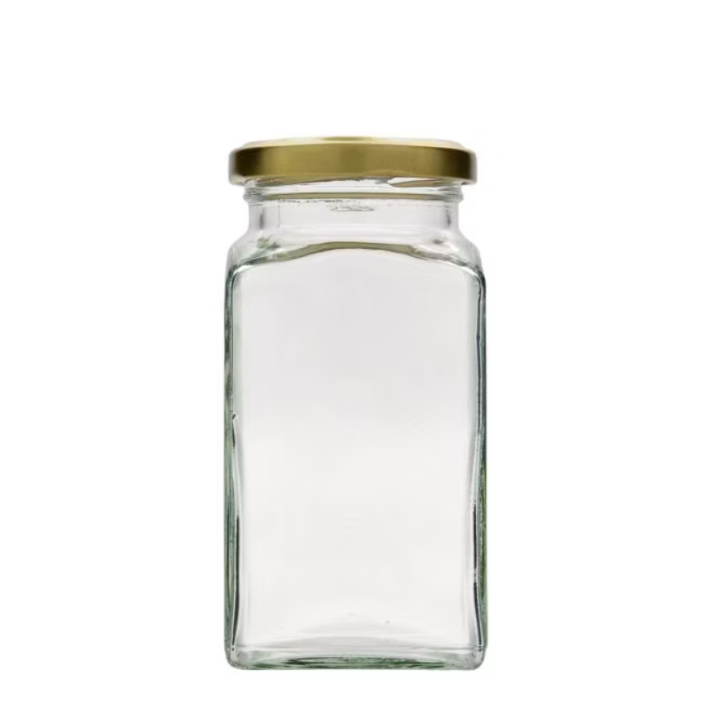 Bocal de conserve carré 312ml - Stockage Pratique et Élégant