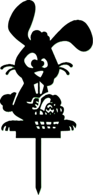 Figurines de Lapins de Pâques Drôles en Acier Corten - Décorez Votre ...