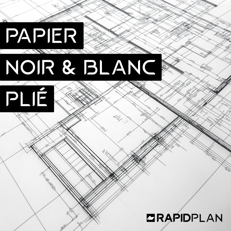 Impression plan Noir et Blanc plié A4