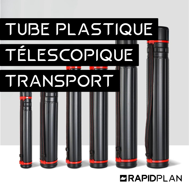 Tube télescopique pour plan grand format - Stockage - Transport