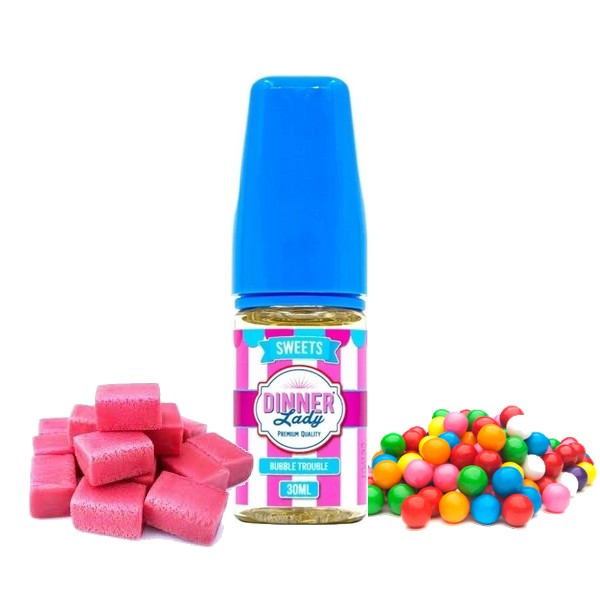 Salt Nicotine AROME CONCENTRE BUBBLE TROUBLE - DINNER LADY Blvk Salt ...