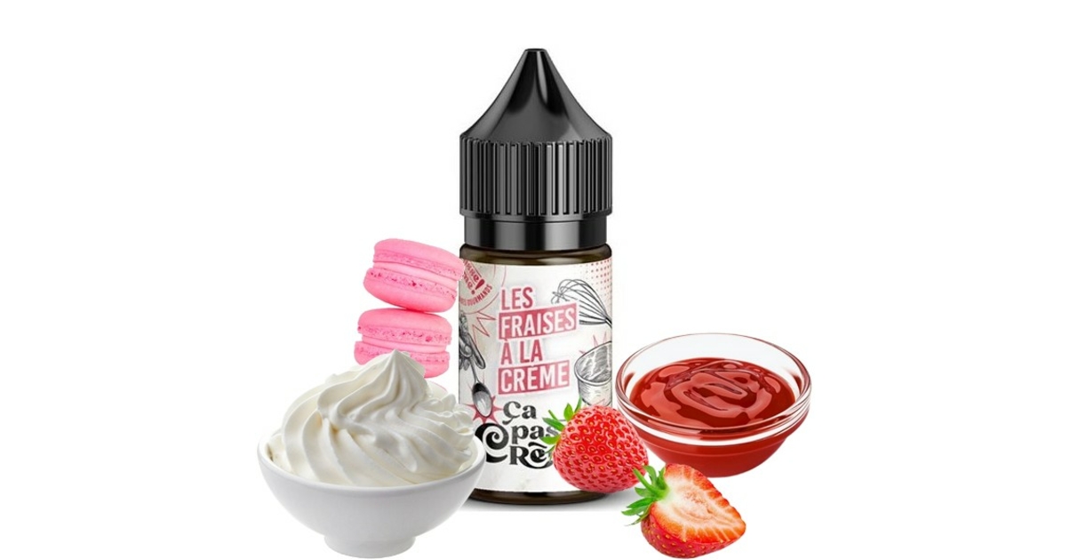CONCENTRÉ LES FRAISES À LA CRÈME - DIY/AROMES CONCENTRES - cazavape
