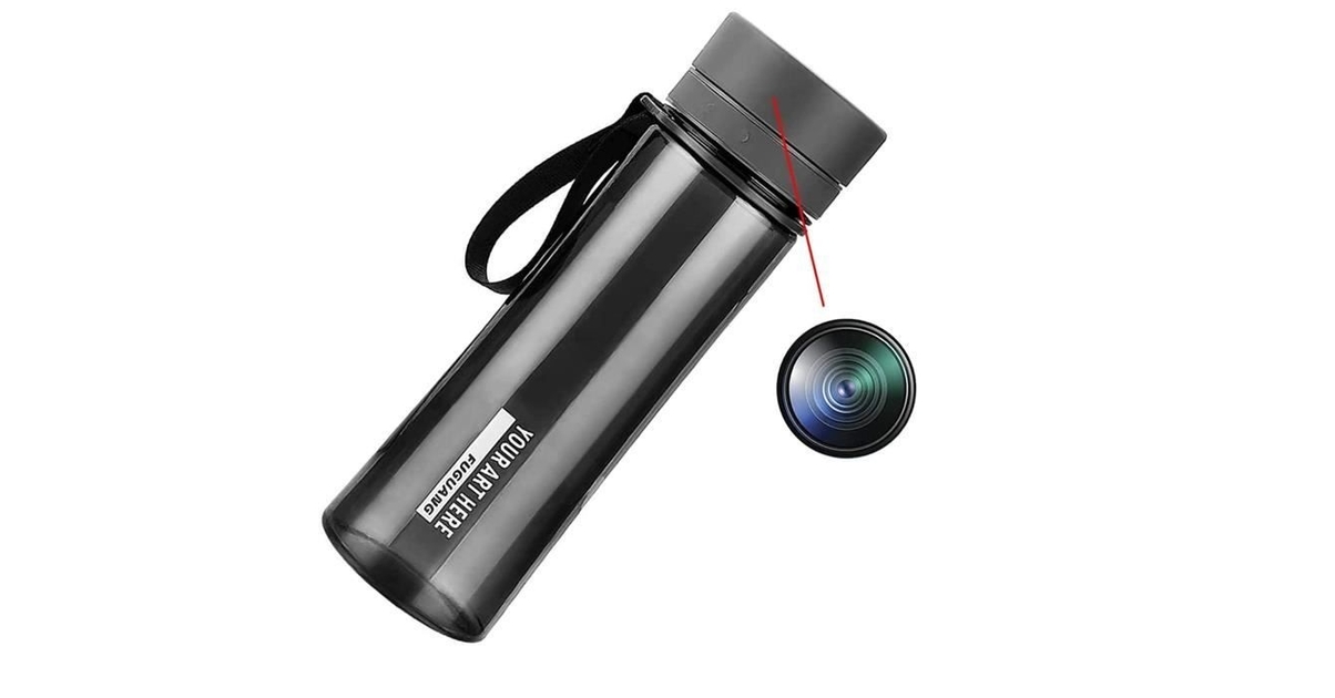 4K Spy Camera Hidden in a Functional Water Bottle - Europe Connection
