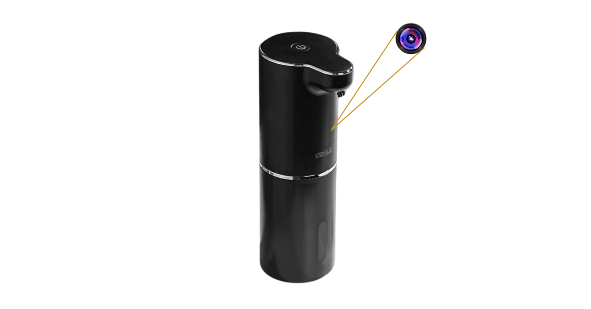 Automatic Soap Dispenser with 4K Spy Camera - Surveillance Solution