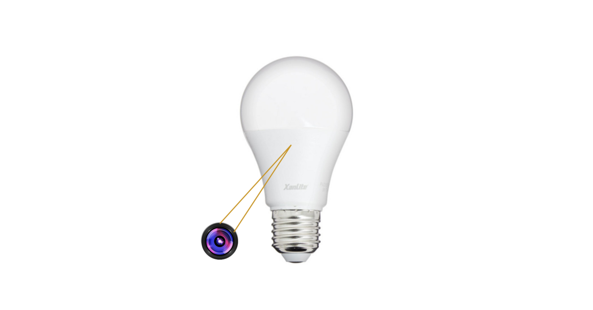 4K Wi-Fi LED Bulb Spy Camera - Wireless Surveillance Camera