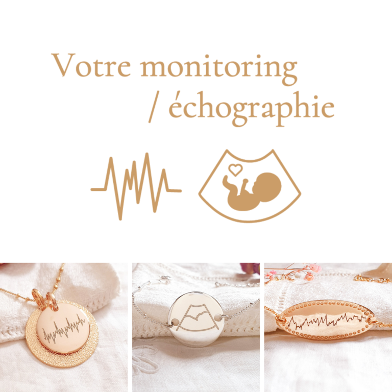 Gravez échographie ou monitoring sur un bijou - ROSA LA BRUNE