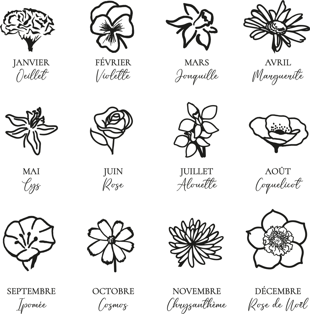 Un bijou personnalisé avec votre FLEUR DE NAISSANCE
