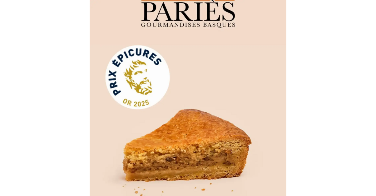 Commandez notre Gâteau Basque NOISETTES de la Maison PARIES chez Les ...