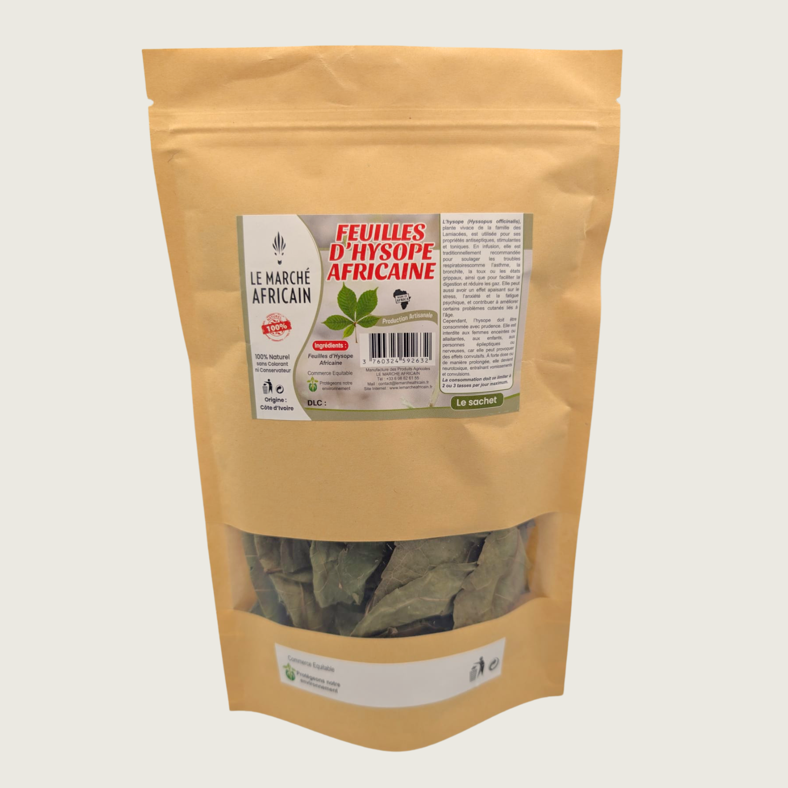 Feuilles d’Hysope Africaine – Respiration & Digestion