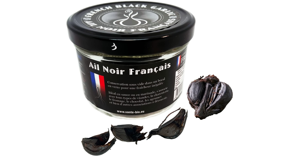 Ail Noir Français - French Black Garlic - Santé Bio Europe