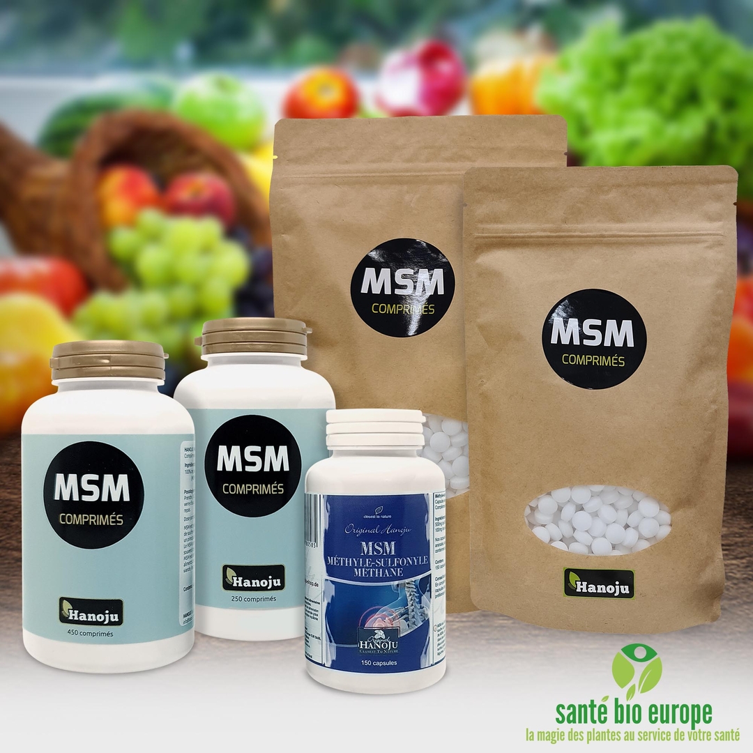MSM 500 mg - Compléments Alimentaires Bio - Articulations - sante-bio