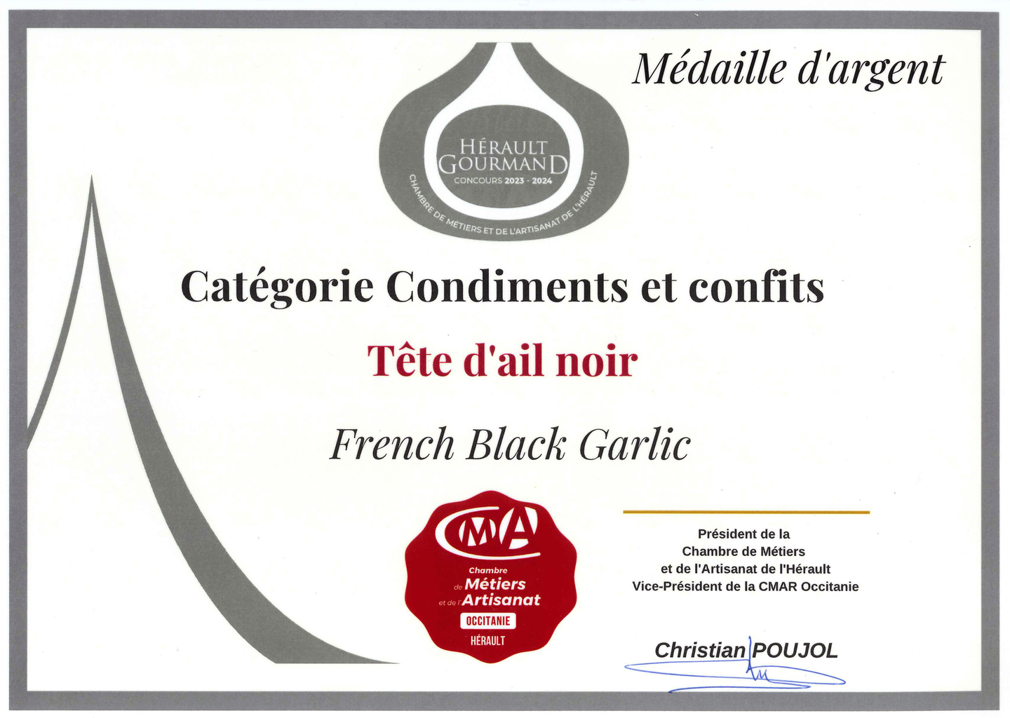 Ail Noir Français - French Black Garlic - Santé Bio Europe