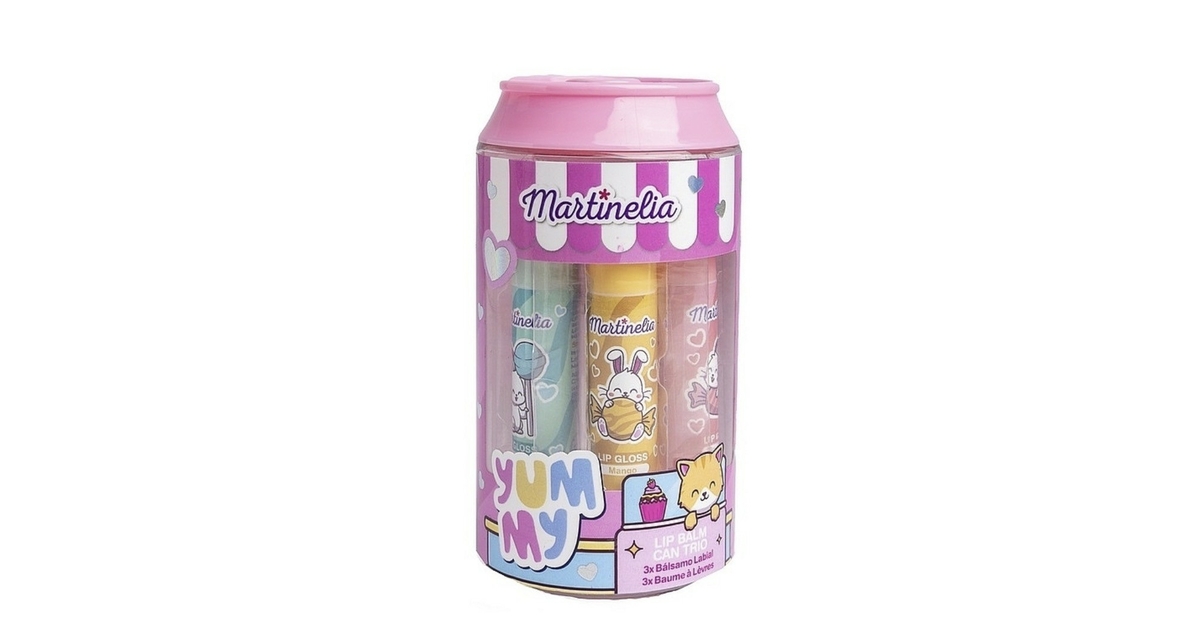 Canette Trio Baume à Lèvres Martinelia - Hydratation et Fun