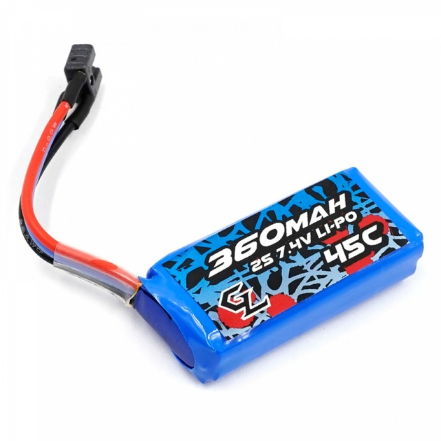 GL RACING Accus Lipo 2s-360mAh avec connecteur haut de gamme, GBY003-GL ...