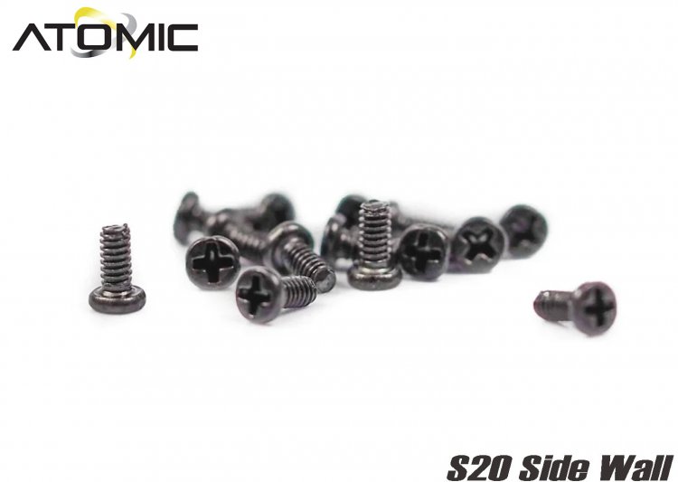 ATOMIC vis M1.4 - 20 pcs pour flasque, SWSC - Pneus / Jantes Mini-Z ...