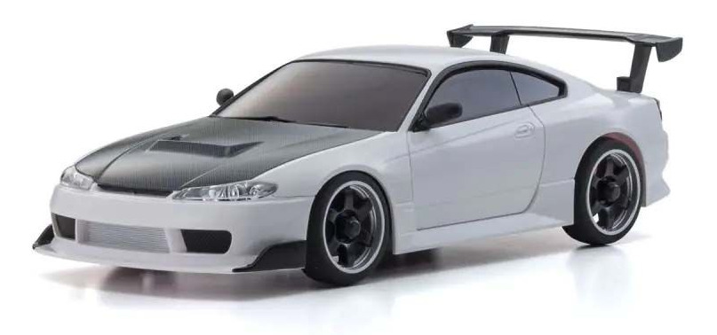 Kyosho Autoscale Mini-Z Nissan Silvia S15 White w/GT Wing (MA020), MZP477W - Carrosserie Miniz ...