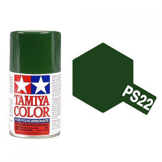 TAMIYA PS22 Vert "racing" Brillant Bombe peinture Lexan - Carrosseries ...