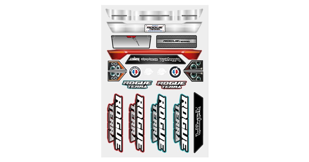 HOBBYTECH Stickers Rogue Terra, STICK-RGT - Pièces Hobbytech/ROGUE ...