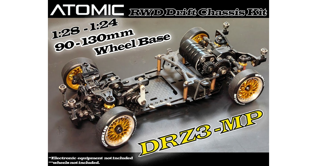 ATOMIC Kit DRZ3 MP RWD Drift chassis (sans electronique), DRZ3MP-KIT ...